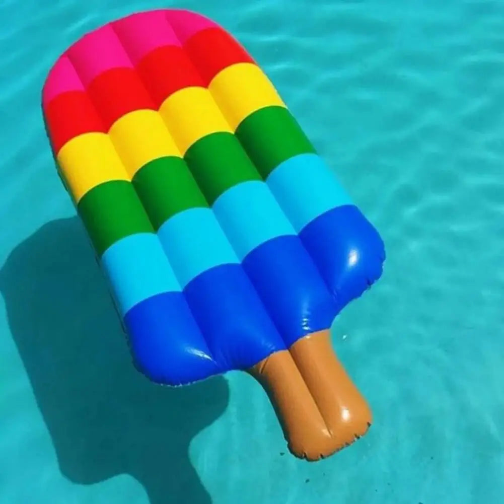 Floatabile da piscina a forma di gelato – Lounge arcobaleno allegra pe ...